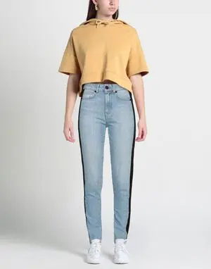 GAËLLE PARIS High-waisted Jeans With Side Seam Stripes