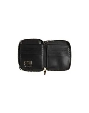 Roberto Cavalli Wallet Polyurethane, Calfskin - Black