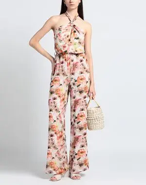 PATRIZIA PEPE SERA Light Viscose Floral Jumpsuit - Pink
