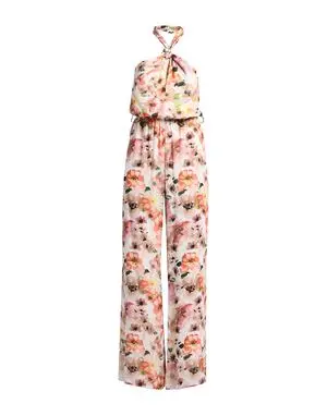 PATRIZIA PEPE SERA Light Viscose Floral Jumpsuit - Pink