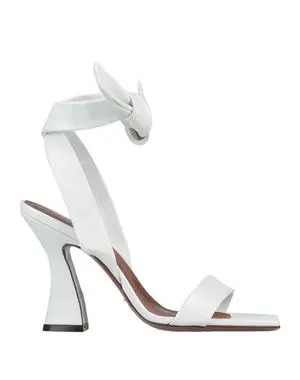 L' AUTRE CHOSE Leather Sandals - White