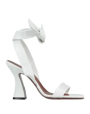 L' AUTRE CHOSE Leather Sandals - White