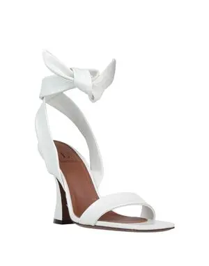 L' AUTRE CHOSE Leather Sandals - White