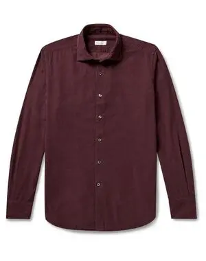 GLANSHIRT By Slowear Man Shirt Tan Size 15 ½ Cotton Red