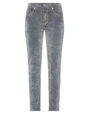 CARE LABEL Skinny Fit Jeans With Leather Trims