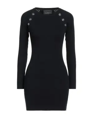 John Richmond Ribbed Knit Mini Dress - Blue