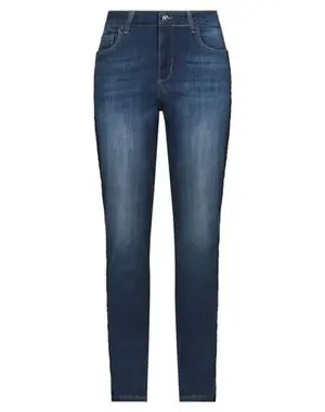 LIU •JO Skinny Jeans With Leather Trims