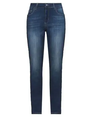 LIU •JO Skinny Jeans With Leather Trims