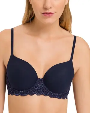 Hanro Luxury Moments T-shirt Bra Deep Navy