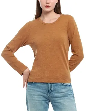Wilt Long Sleeve Top - Medium Brown