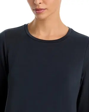 Eileen Fisher Crewneck Tunic Tee - Graphite