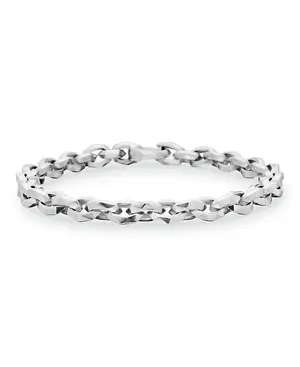 David Yurman Sterling Faceted Link Bracelet - Silver