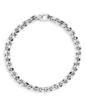 David Yurman Sterling Faceted Link Bracelet