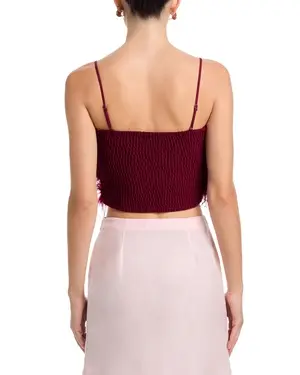 LUCY PARIS Milly Feather Top