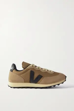 VEJA Rio Branco Suede And Leather-trimmed Alveomesh Sneakers