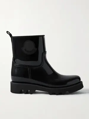 Moncler Ginette Glossed-rubber Rain Boots