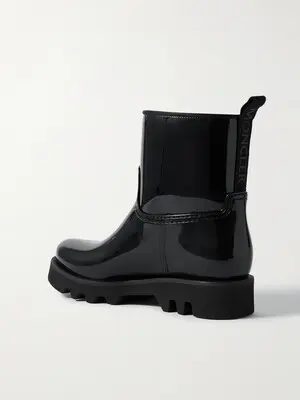 Moncler Ginette Glossed-rubber Rain Boots