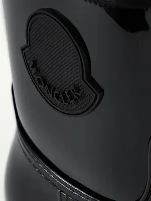 Moncler Ginette Glossed-rubber Rain Boots