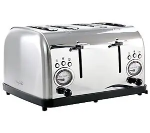 MEGACHEF 4-slice Wide Slot Variable Toaster - One-color