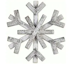 SUNSET VISTA DESIGNS White Wood Snowflake 10 - One-color