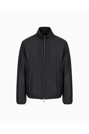 Emporio Armani Emporio Armani Semi-Aniline Nappa Lambskin Blouson Navy