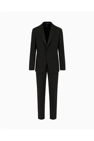 Giorgio Armani Pure Wool, Half-canvassed, Slim-fit Tuxedo From The Icon Soho Line