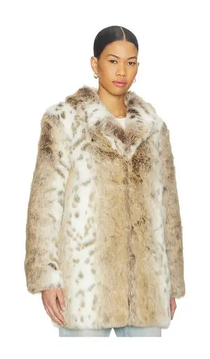 Majorelle Faux Fur Coat - Arctic Fox