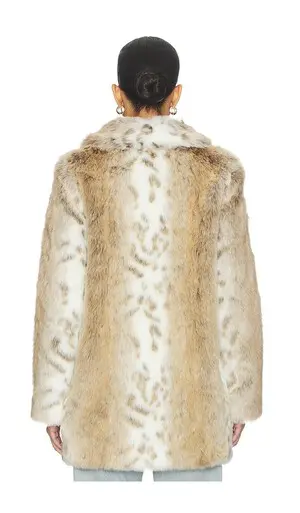 Majorelle Faux Fur Coat - Arctic Fox