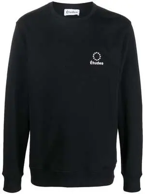 Études Studio Embroidered Logo Organic Cotton Sweatshirt