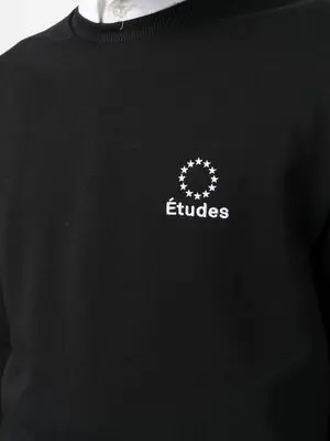 Études Studio Embroidered Logo Organic Cotton Sweatshirt