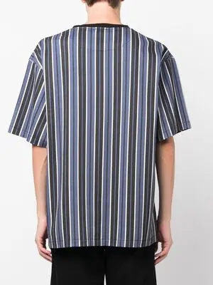 Kenzo Logo-patch Striped T-shirt