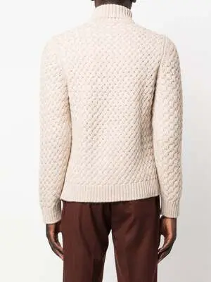 LARDINI Roll-neck Pullover Jumper - Neutrals