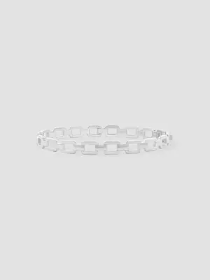BERNARD JAMES Troy Sterling Bangle - Silver