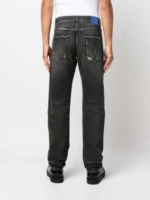 COUNTY OF MILAN Marcelo Burlon Cross Distressed Jeans