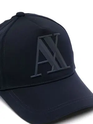 Armani Exchange Logo-plaque Cap - Blue