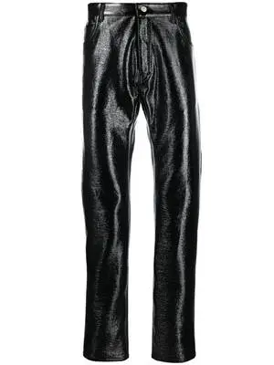 COURREGES Vinyl Straight-leg Trousers