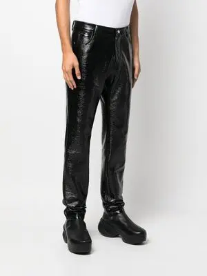 COURREGES Vinyl Straight-leg Trousers