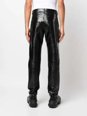 COURREGES Vinyl Straight-leg Trousers