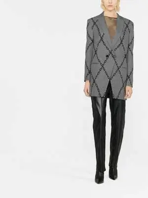Philosophy Di Lorenzo Serafini Chain-link Print Blazer