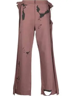 DIESEL® P-martainoff Devoré-effect Track Pants - Pink