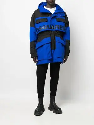 Dsquared2 Logo Print Hooded Parka