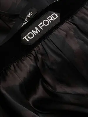 TOM FORD Patterned Logo-waistband Pyjama Trousers