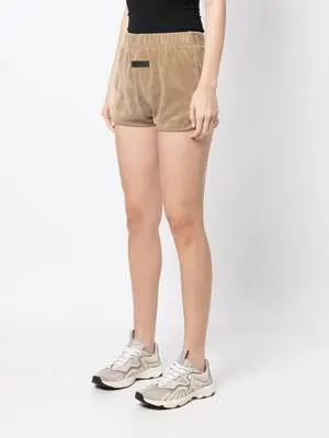 Fear Of God Velvet Effect Logo Tag Shorts