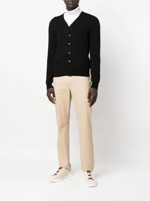 Malo V-neck Button-down Knit Cardigan