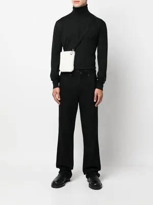 JIL SANDER Fine-knit Roll-neck Jumper - Black