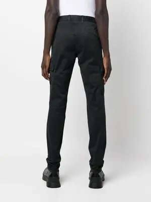 Stone Island Compass-patch Cargo Trousers - Black