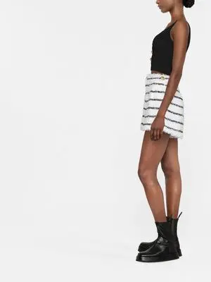 Balmain Striped Tweed Shorts