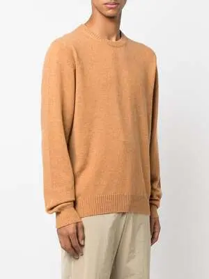BARRIE B Label Cashmere Jumper - Brown