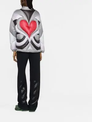 Khrisjoy Puff Heart Jacket - Grey