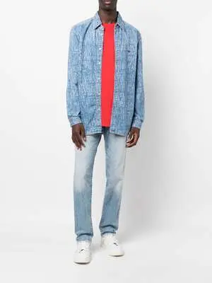 DIESEL® Logo-print Denim Shirt